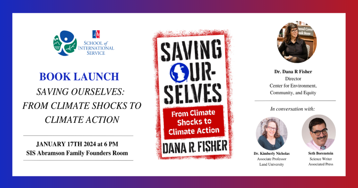 Book Launch: Saving Ourselves: from Climate Shocks to Climate Action ...